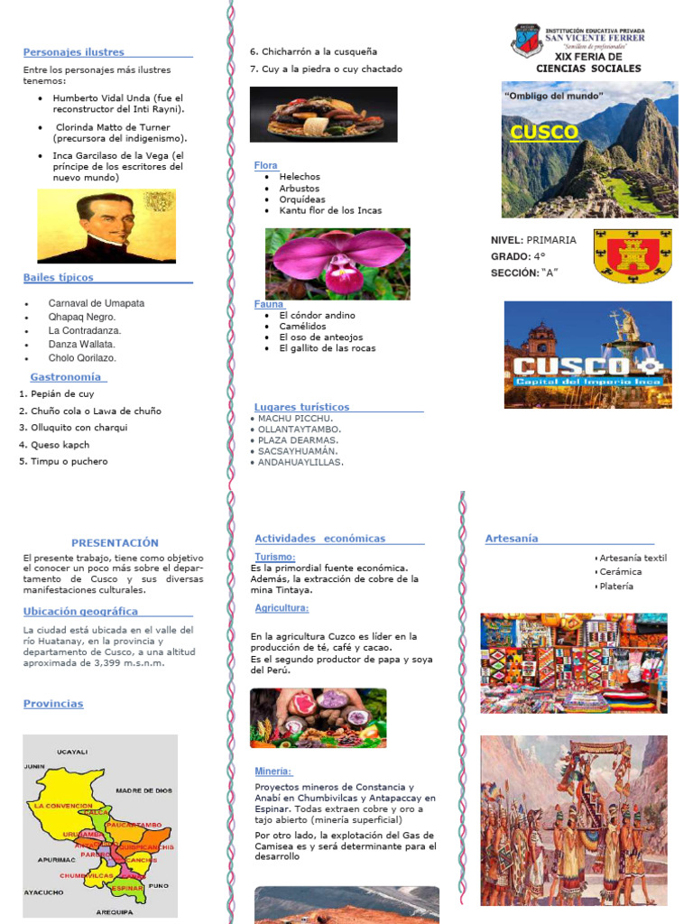 Triptico (Cusco) | PDF
