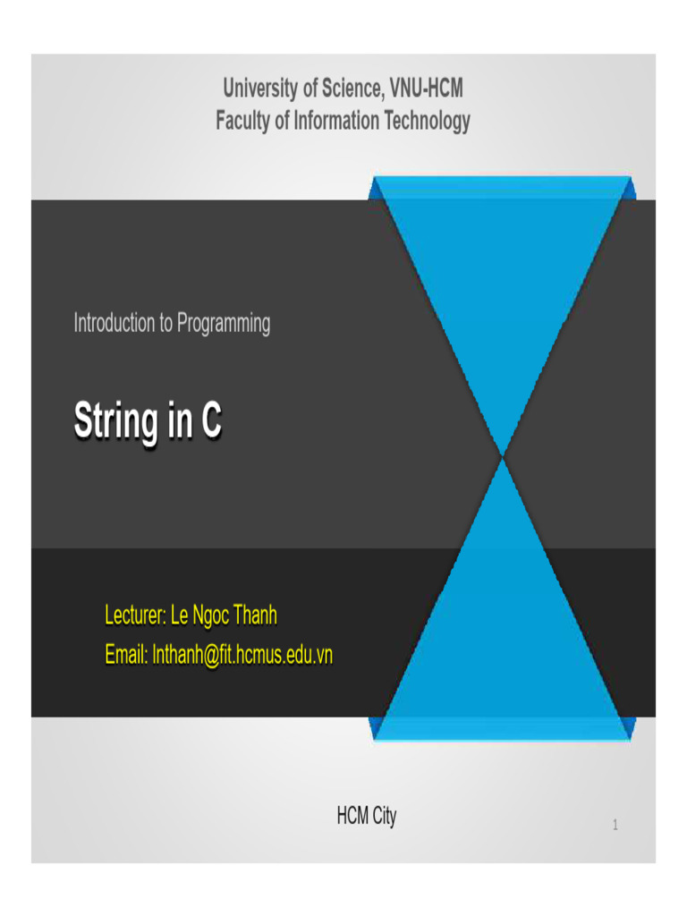 Nmlt Topic 10 String Pdf Pointer Computer Programming String Computer Science 