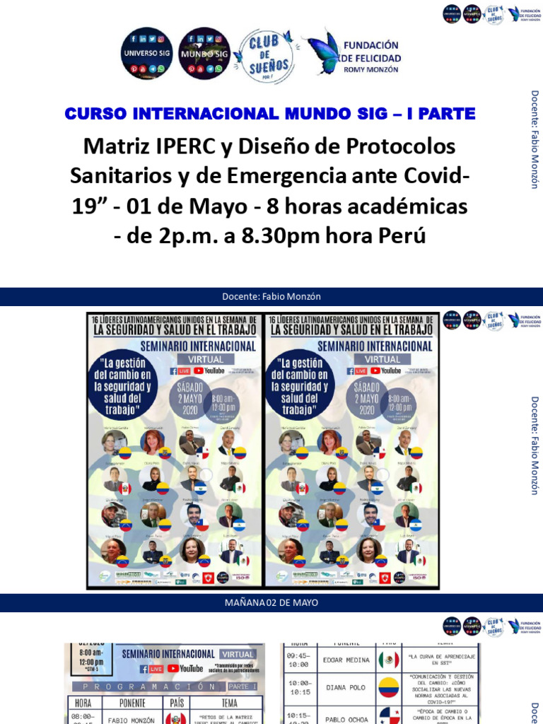 Curso Internacional Mundo Sig - Iperc - I Parte | PDF