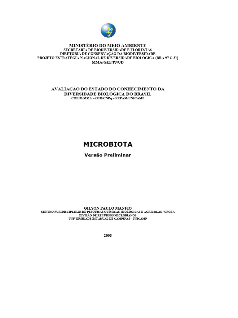 Microsoft Word - Microb | PDF | Microrganismo | Biodiversidade
