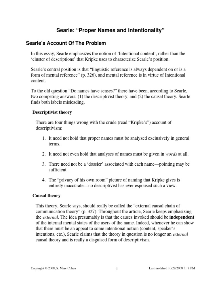 Searle Display | PDF | Causality | Logic Searle Display | PDF | Causality | Logic