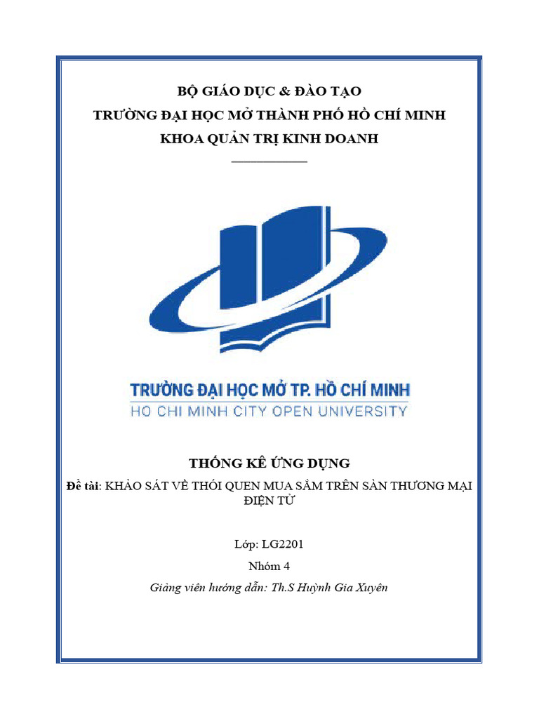 Bao Cao Phan Tich Thong Ke Nhom 4 | PDF