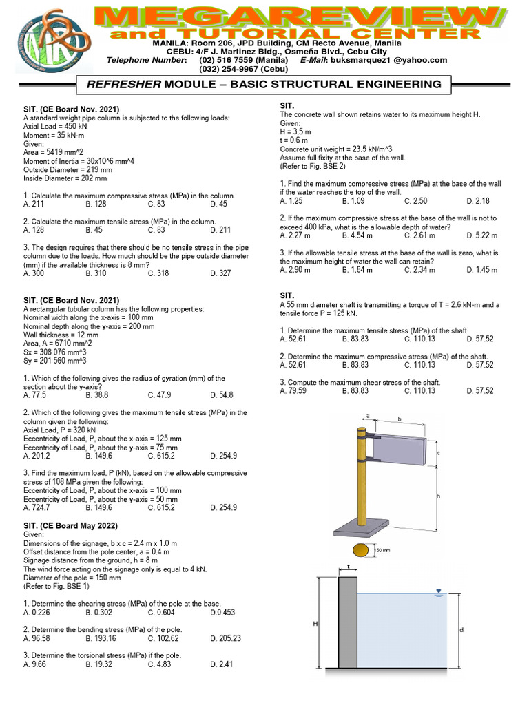 Refresher Module 27 - S5 - Basic Structural Engineering 4 | PDF ...