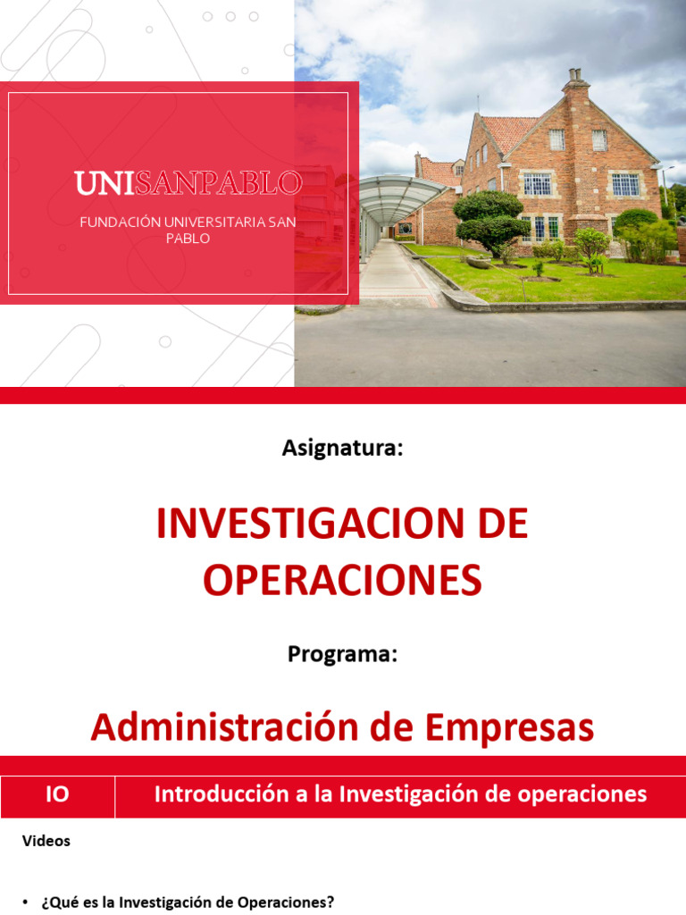 IO 002 - Introducción A La Investigación de Operaciones | PDF | La ...