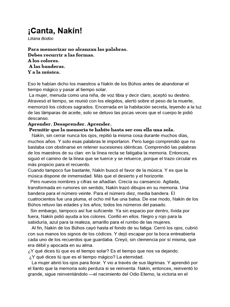 ¡Canta, Nakín | PDF