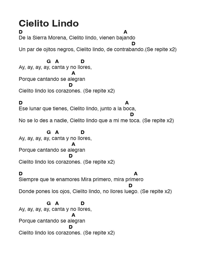 Cielito Lindo | PDF