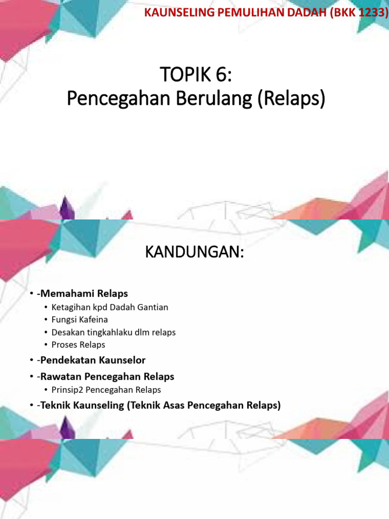Pencegahan Relaps: Panduan Praktis | PDF