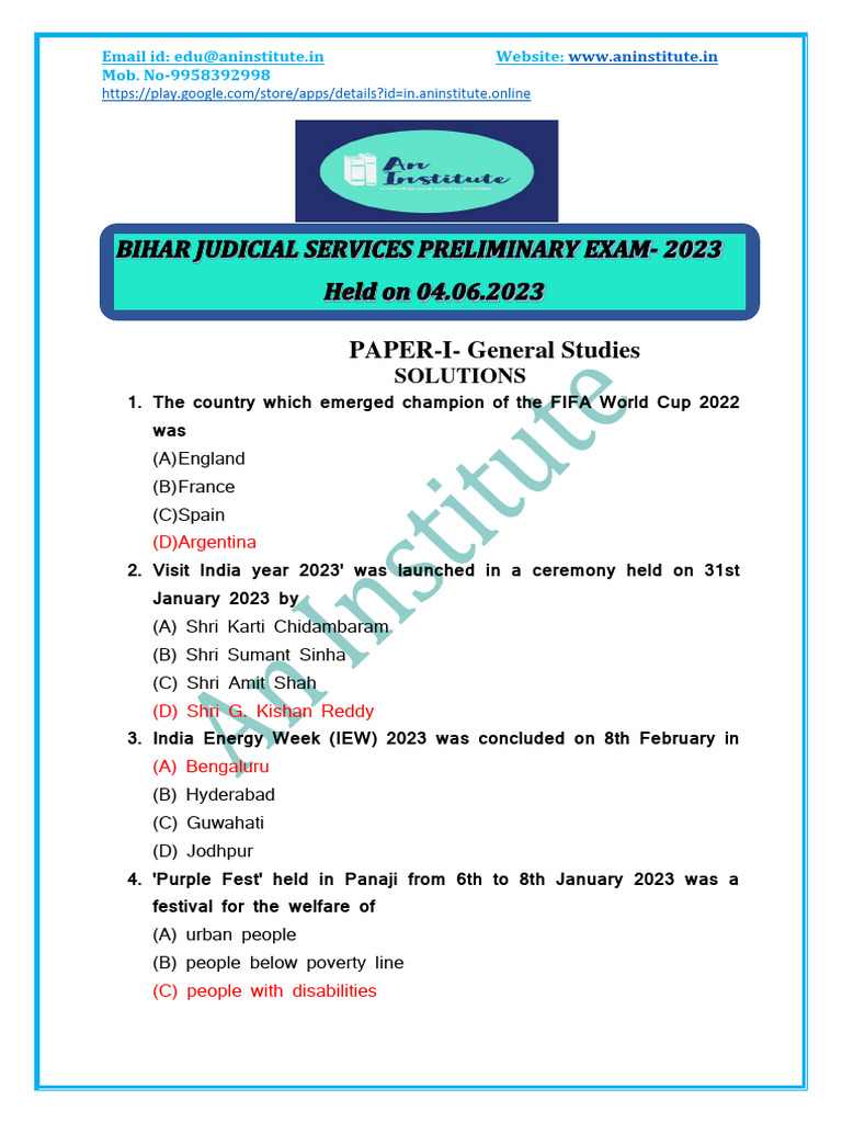General Studies Paper I Solutions | PDF | Orbit