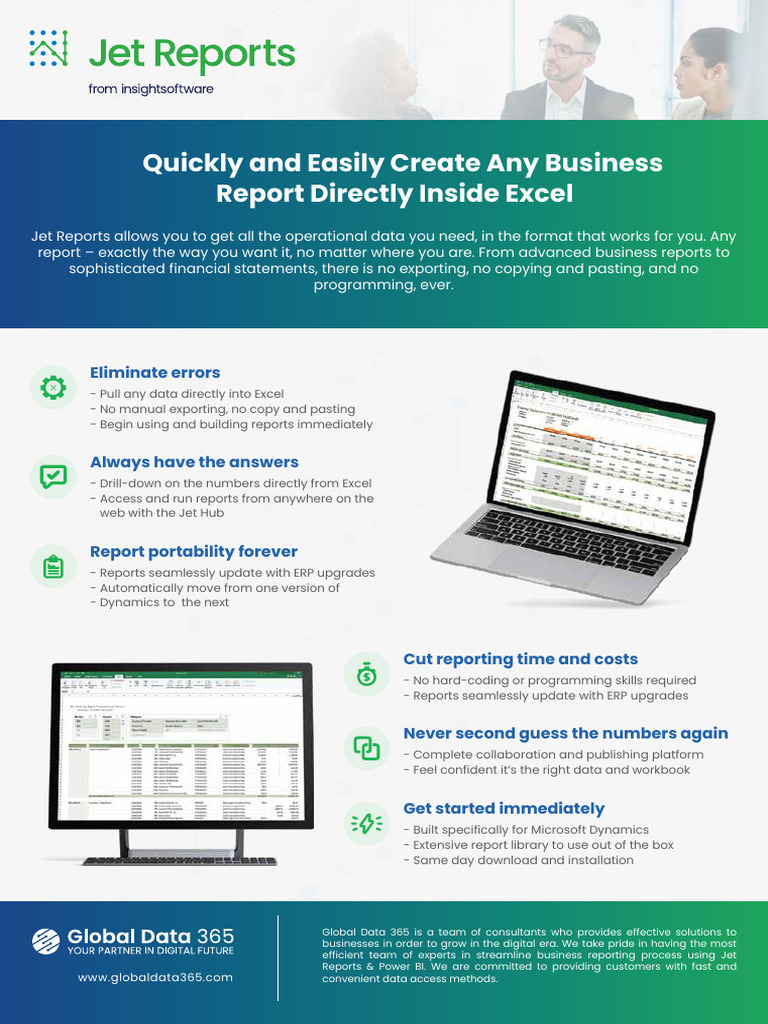 Jet Reports | PDF | Microsoft Excel | Enterprise Resource Planning