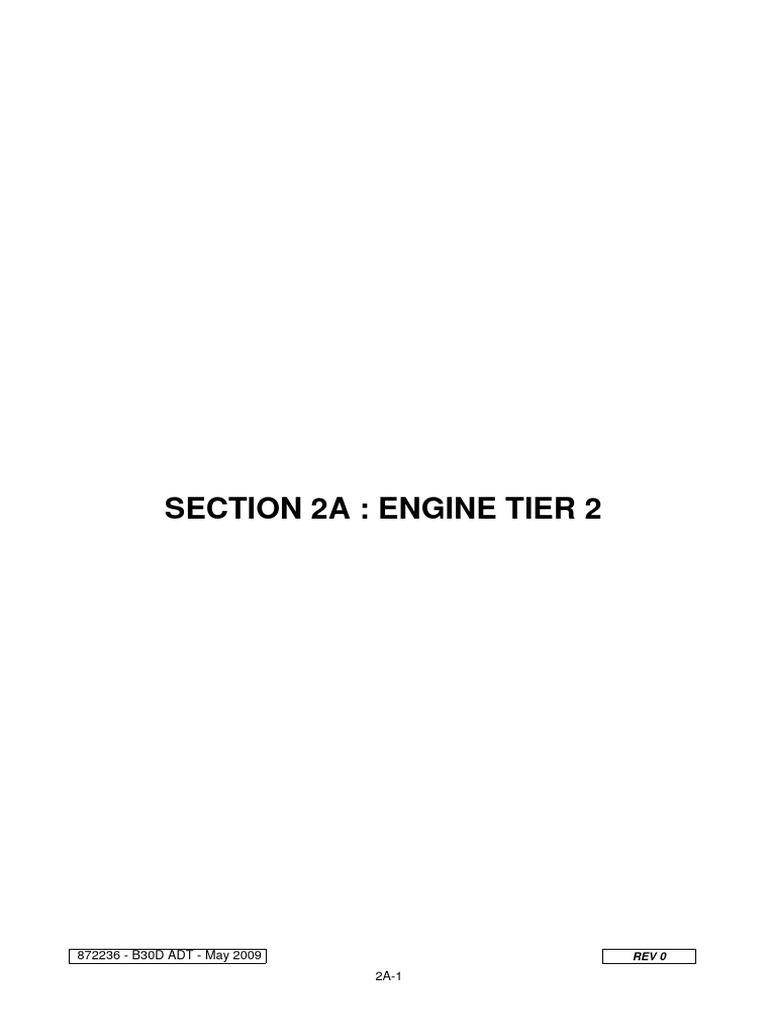 Bell B30D Engine Parts Manual | PDF | Valve | Piston