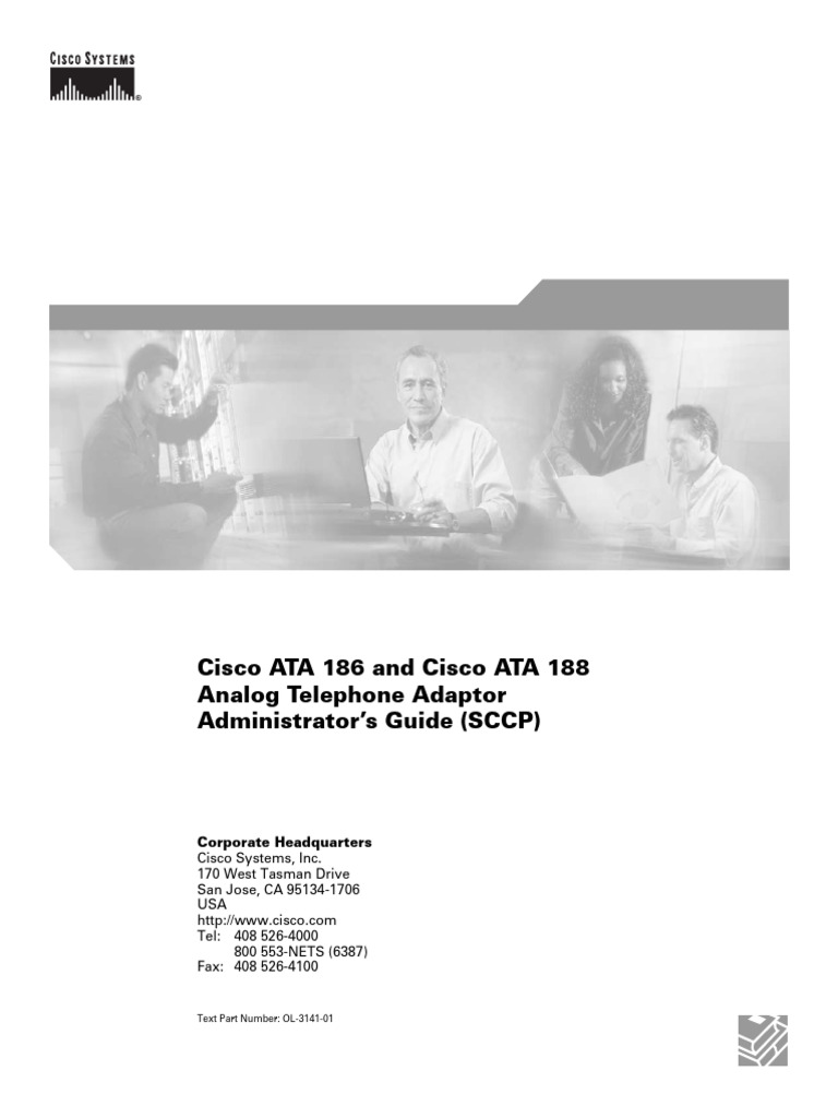 Cisco Ata 186 Series SCCP Admin Guide | PDF