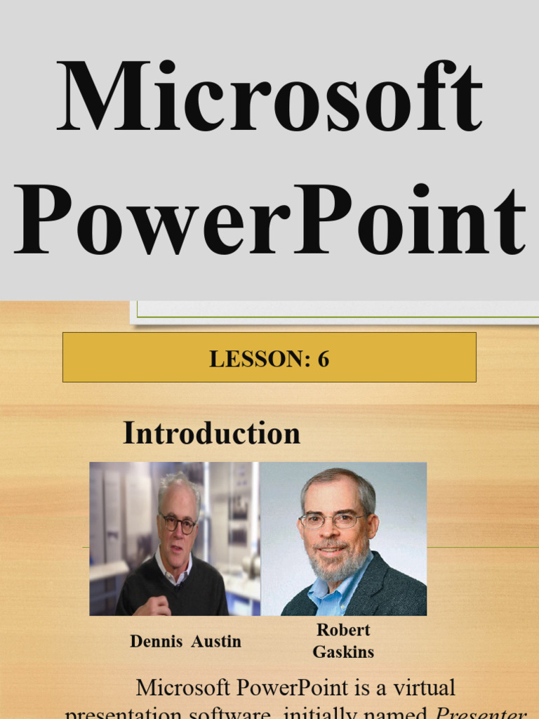 Microsoft Powerpoint: Lesson: 6 | Download Free PDF | Microsoft Power Point | Human Communication