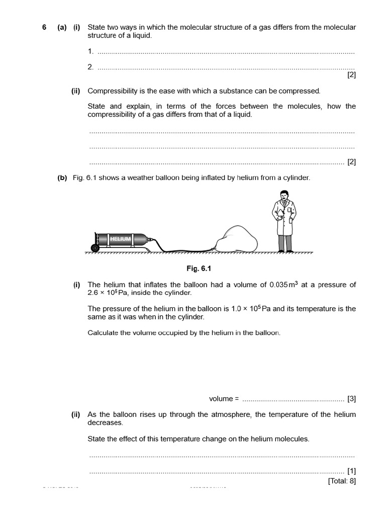 Exam Q12 Kinetic Model | PDF