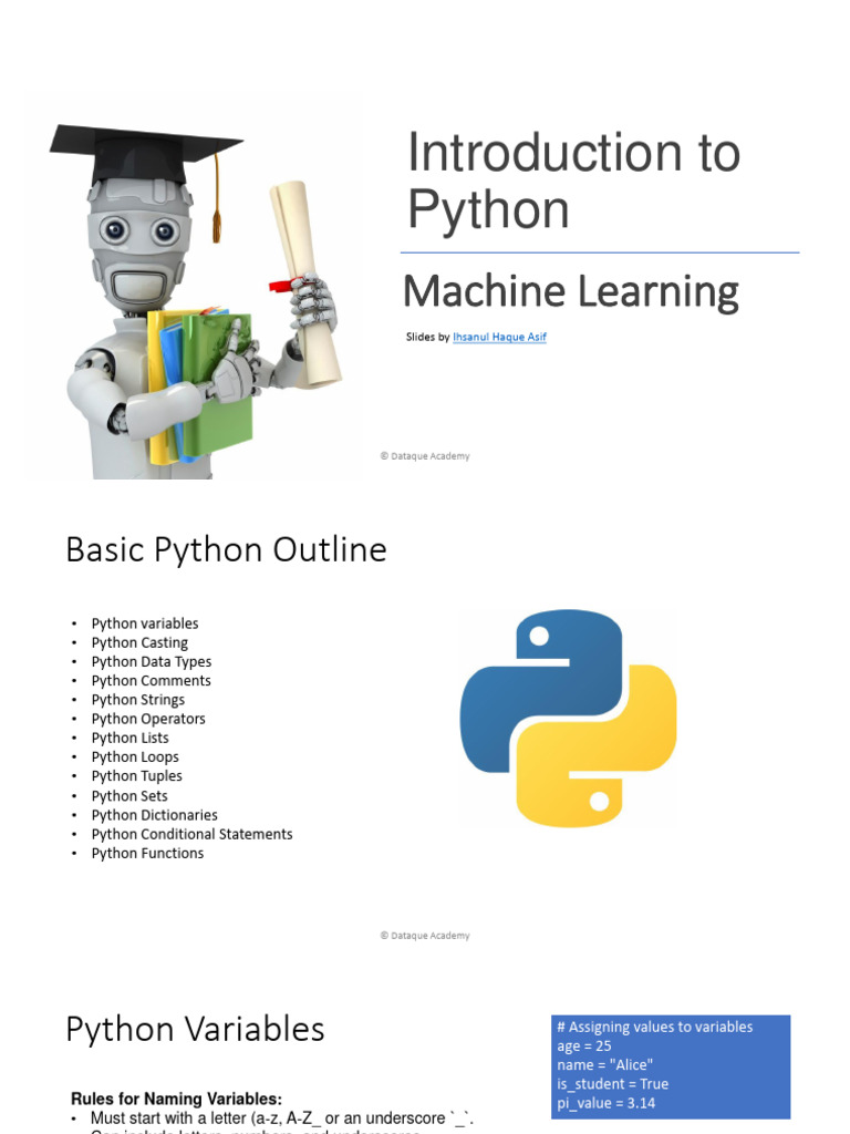 02 - Introduction To Python | PDF | Data Type | Boolean Data Type 02 - Introduction To Python | PDF | Data Type | Boolean Data Type
