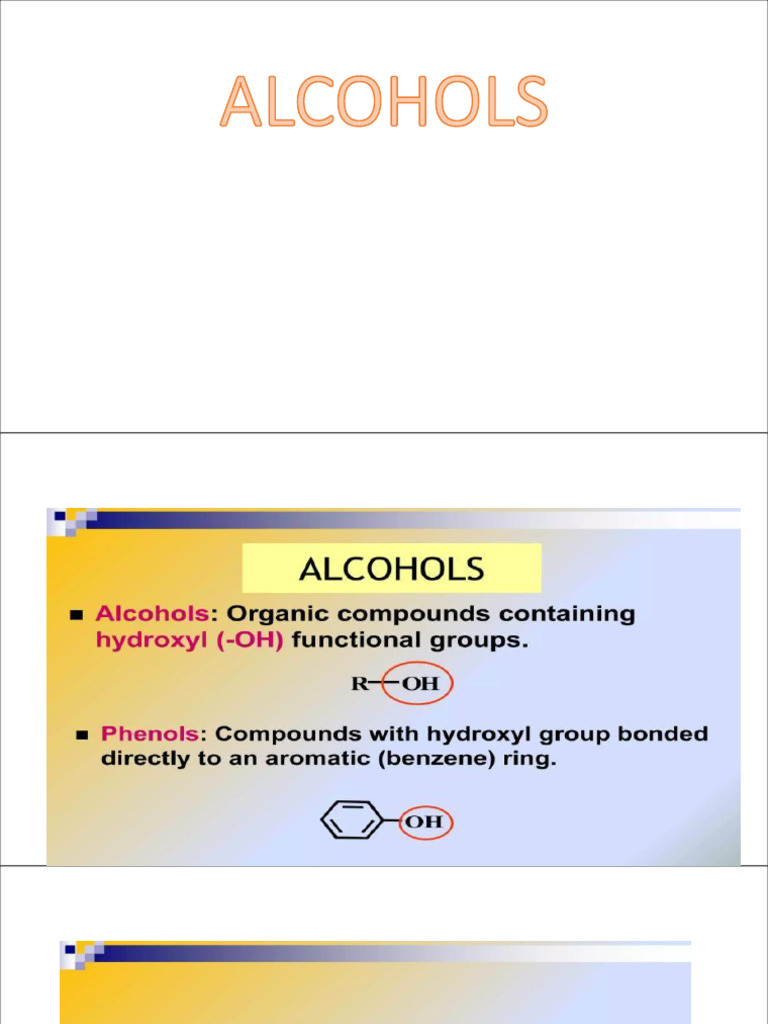 ALCOHOLS and Carboxylic Acid PDF 2 | PDF