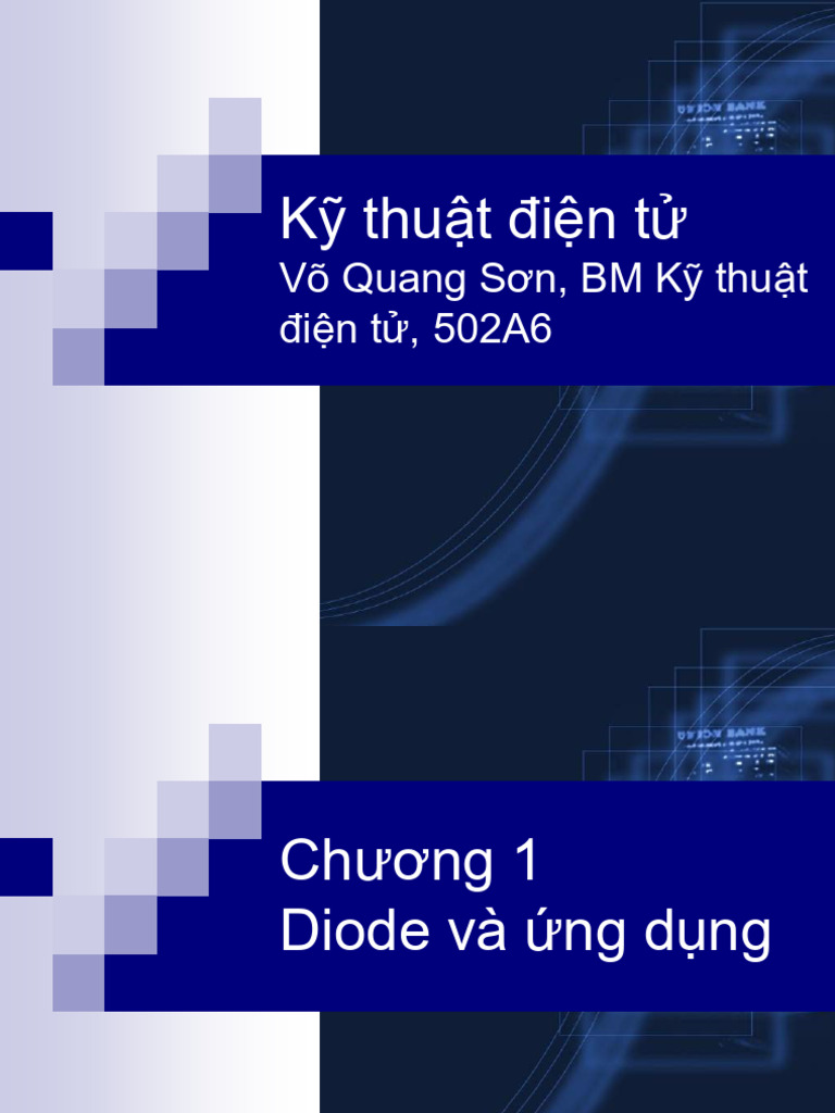 KTDT Chap 1 Diode | PDF