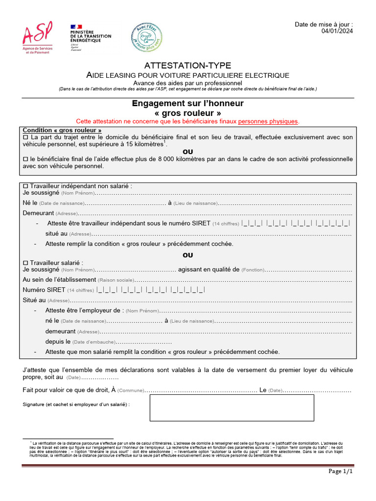 Attestation Leasing Social Employeur