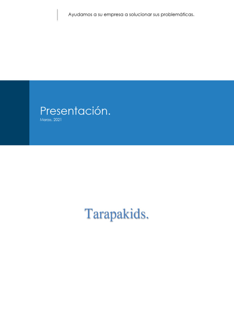 Presentacion Tarapakids | PDF | Informática