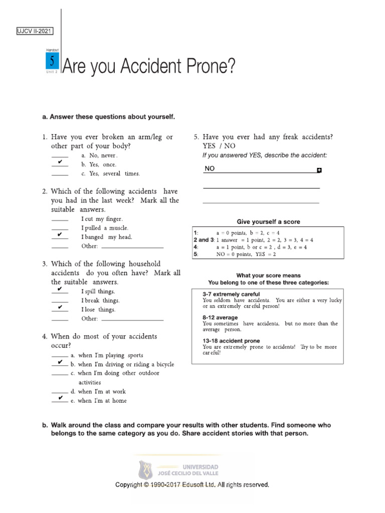 Intermediate II Handout 5 Unit 2 CRISTIAN FORTIN | PDF