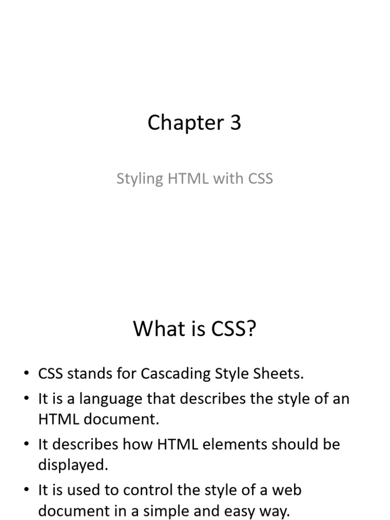 Understanding CSS: Full Form and Usage | PDF | Html | Html Element
