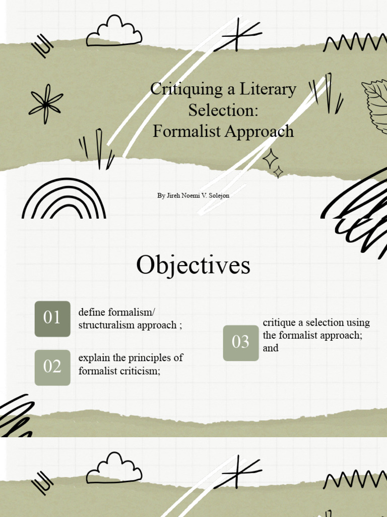 Formalist Approach | PDF | Narration Formalist Approach | PDF | Narration