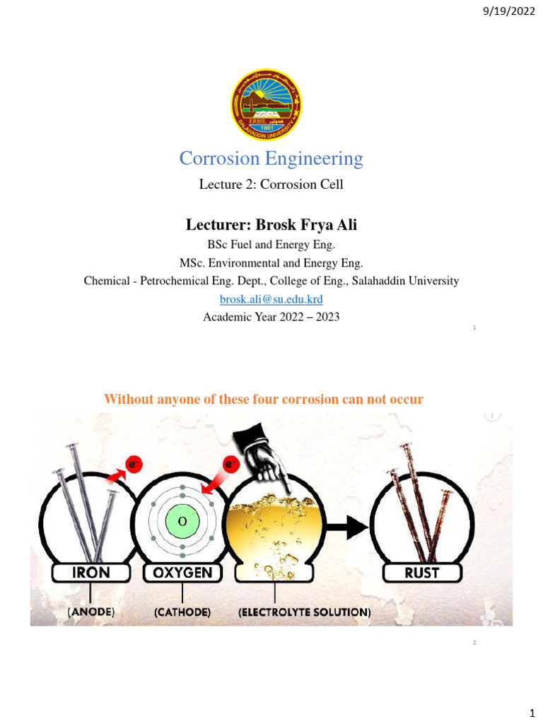 Corrosion Eng. Lec2 | Download Free PDF | Corrosion | Anode