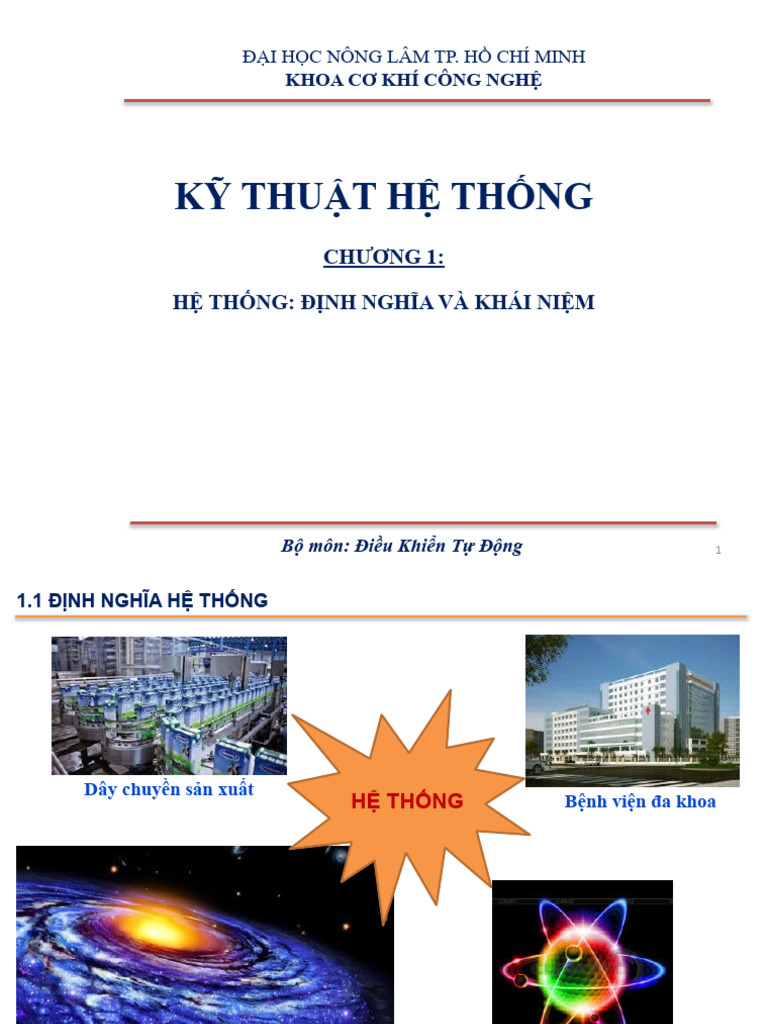 Chương 1 - Hệ thống - Định nghĩa v￠ Kh￡i niệm | PDF