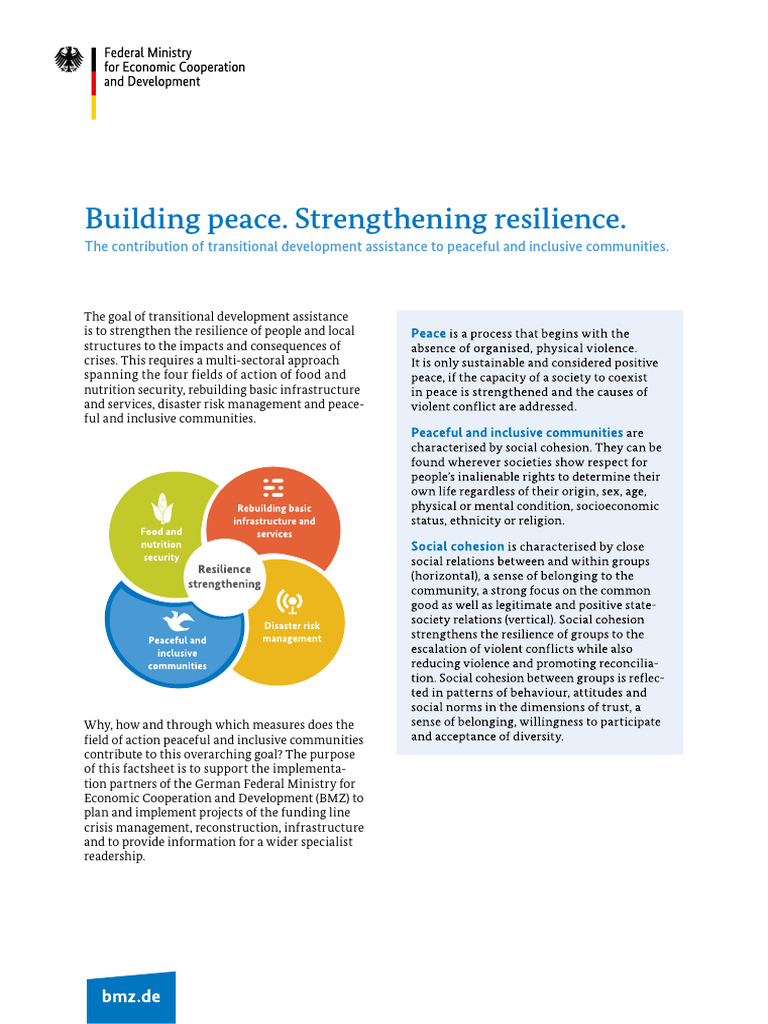 Factsheet Peaceful and Inclusive Communities | Download Free PDF ...