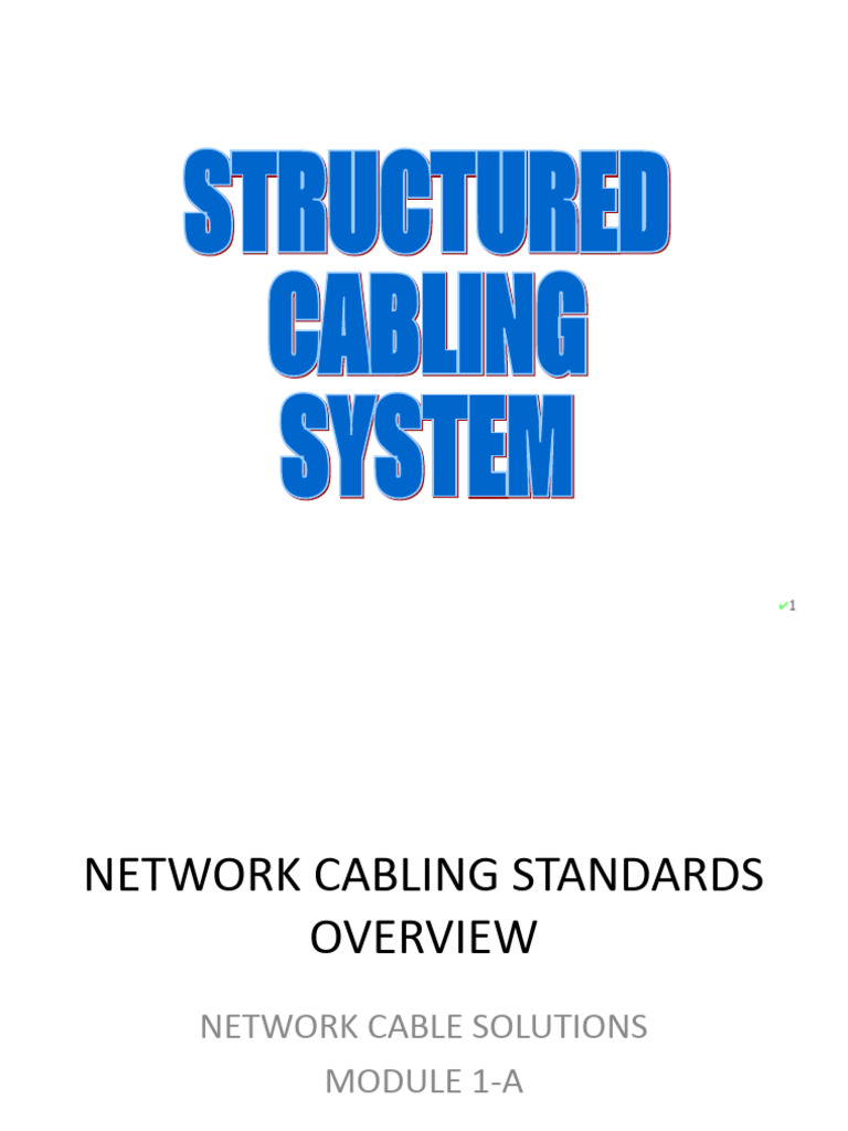 Network Cabling Standards Guide | PDF | Telecommunications | Electrical ...