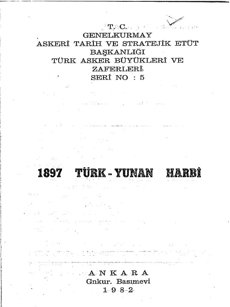22 Turk Yunan Harbi 1897 | PDF