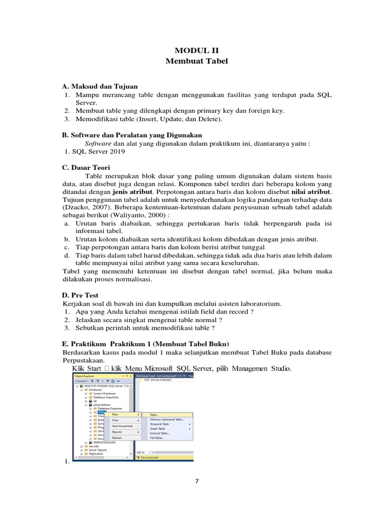 Panduan Praktikum SQL Server | PDF | Komputer