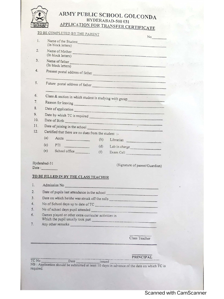 TC Application | PDF