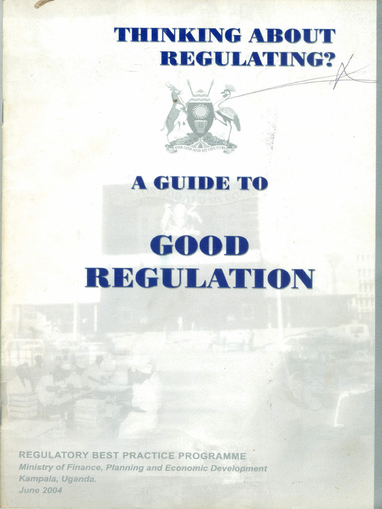 A Guide To Good Regulation 2004 | PDF