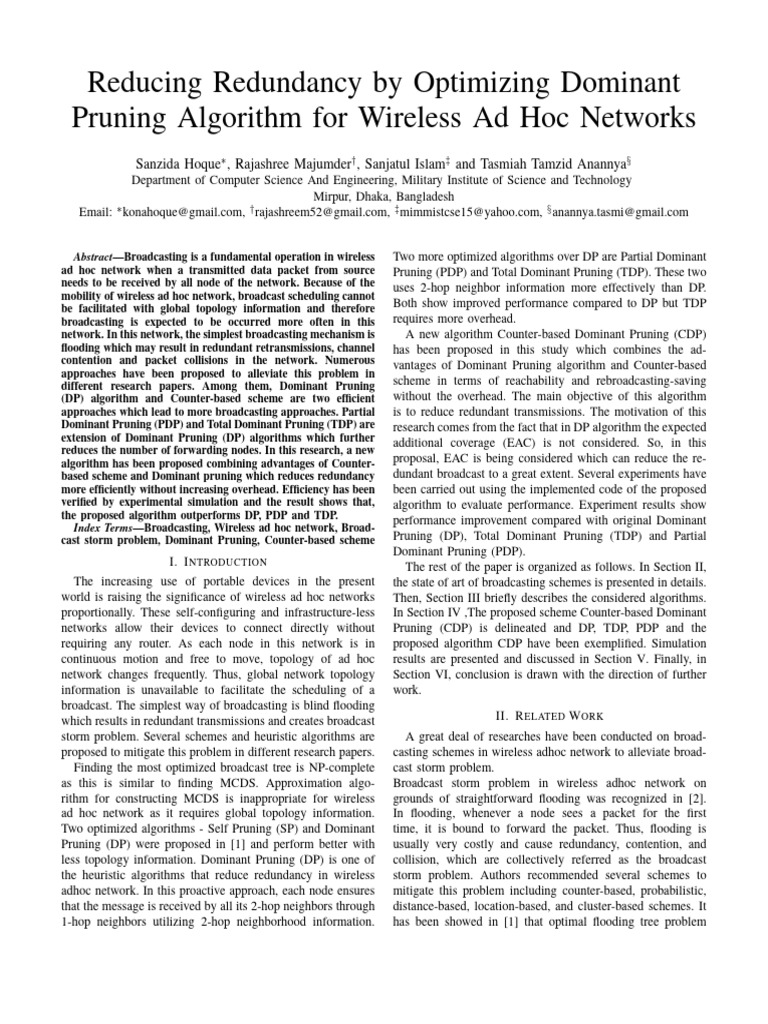 Reducing Redundancy ACM | PDF