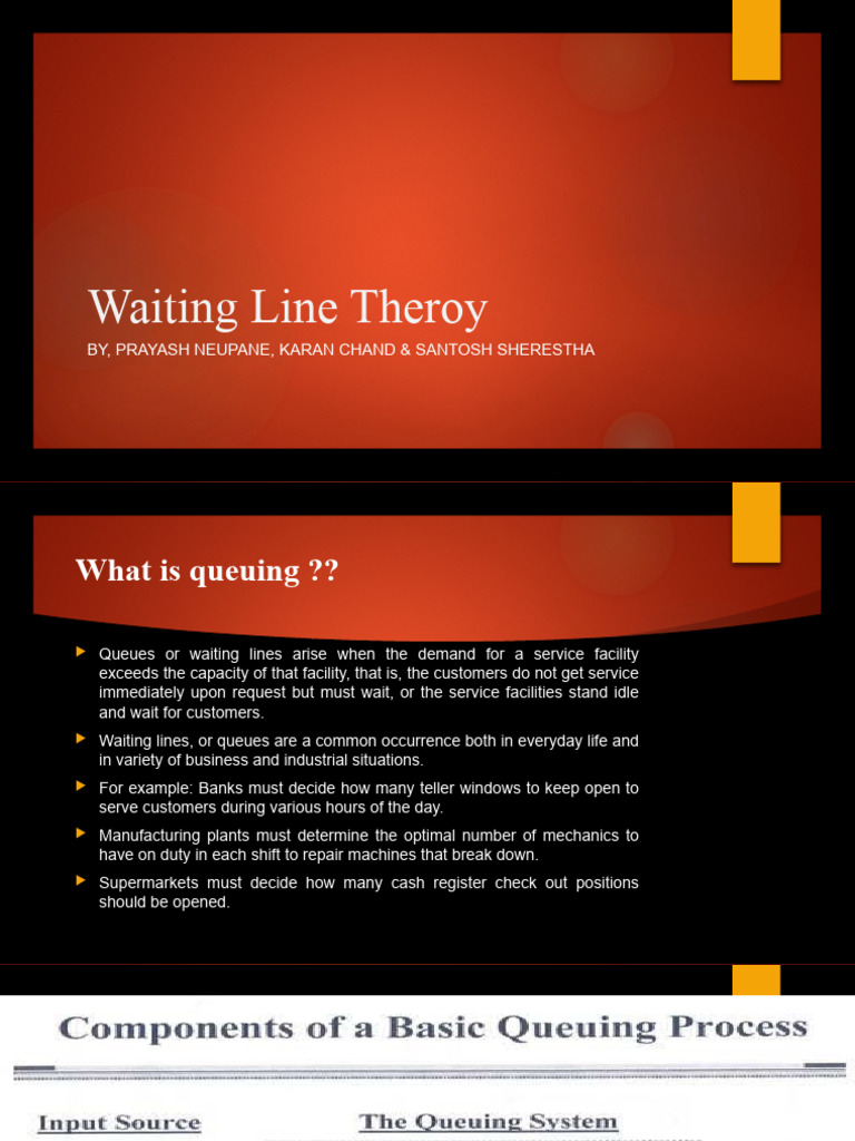 Understanding Waiting Line Theory | PDF | Applied Mathematics