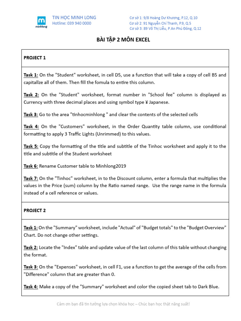FILE CÂU HỎI - E BT2 | PDF | Worksheet