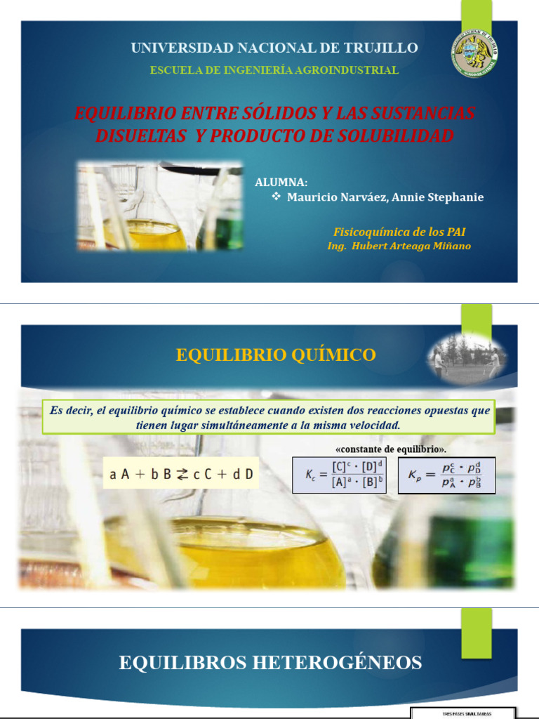 Producto de solubilidadANNIEeee | PDF | Solubilidad | Equilibrio químico