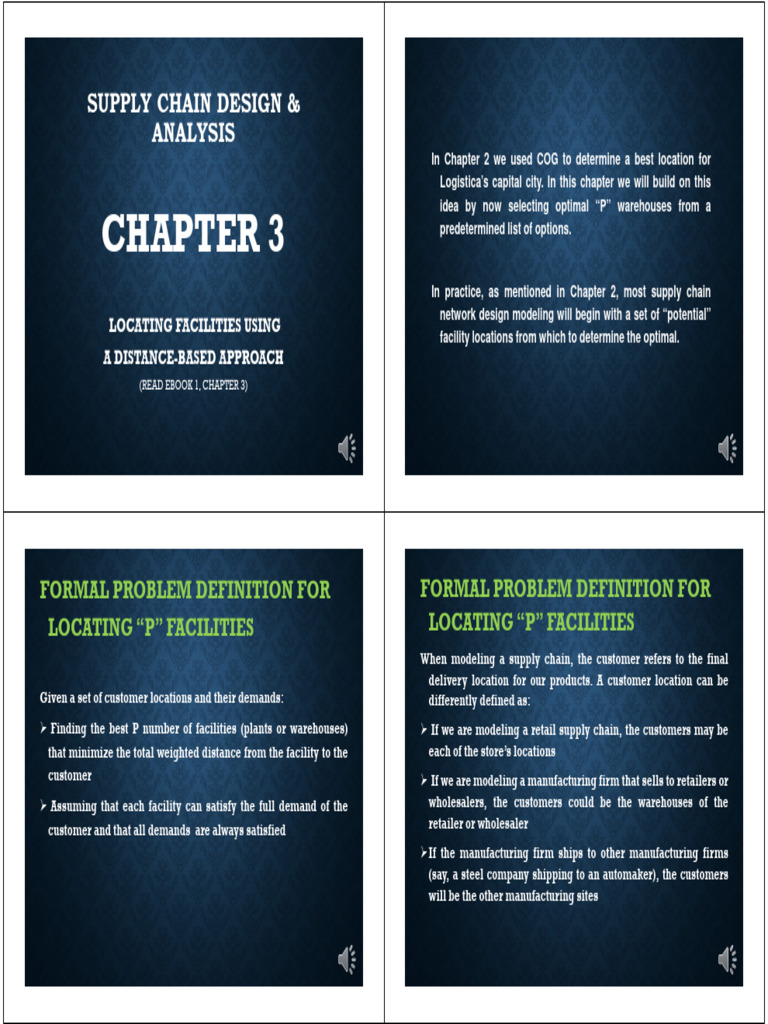 Chapter 3 - Locating Facilities Using A Distance-Based Approach ...