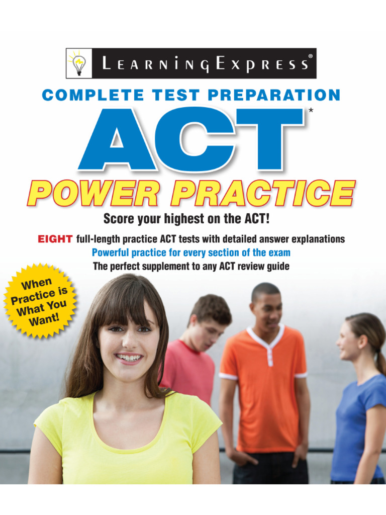 ACT Power Practice | PDF | Multiple Choice | Anxiety