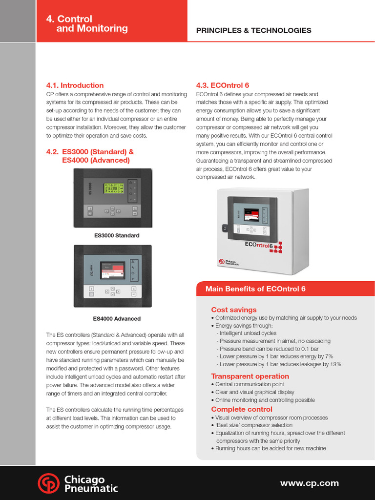Chicago Pneumatic Control Systems | PDF | Efficient Energy Use