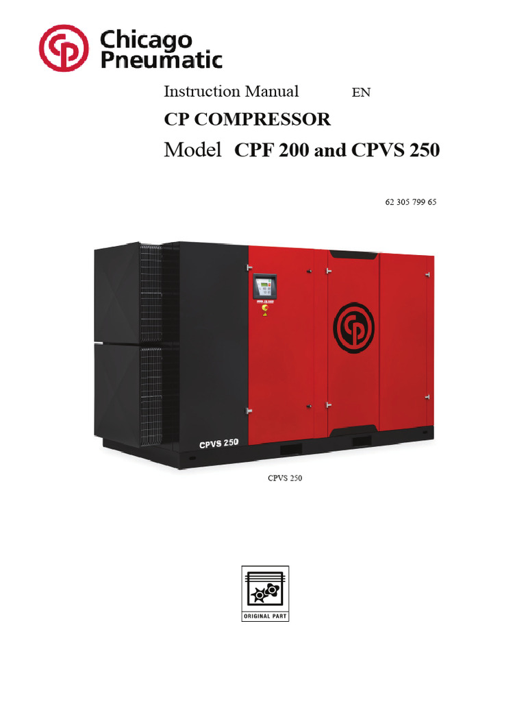 ChicagoPneumatic CPF 200 CPVS 250 Instruction Book EN 6230579965 | PDF | Valve | Ventilation ...