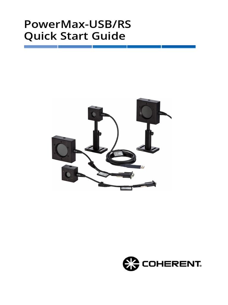 Powermax Usb Rs Quick Start Guide 1169931 Rev Af | PDF | Calibration | Laser