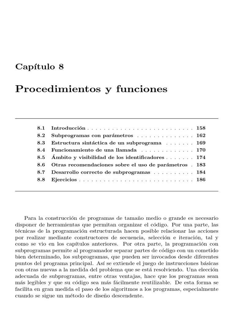 Programación con Subprogramas | PDF | Variable (informática) | Variable ...