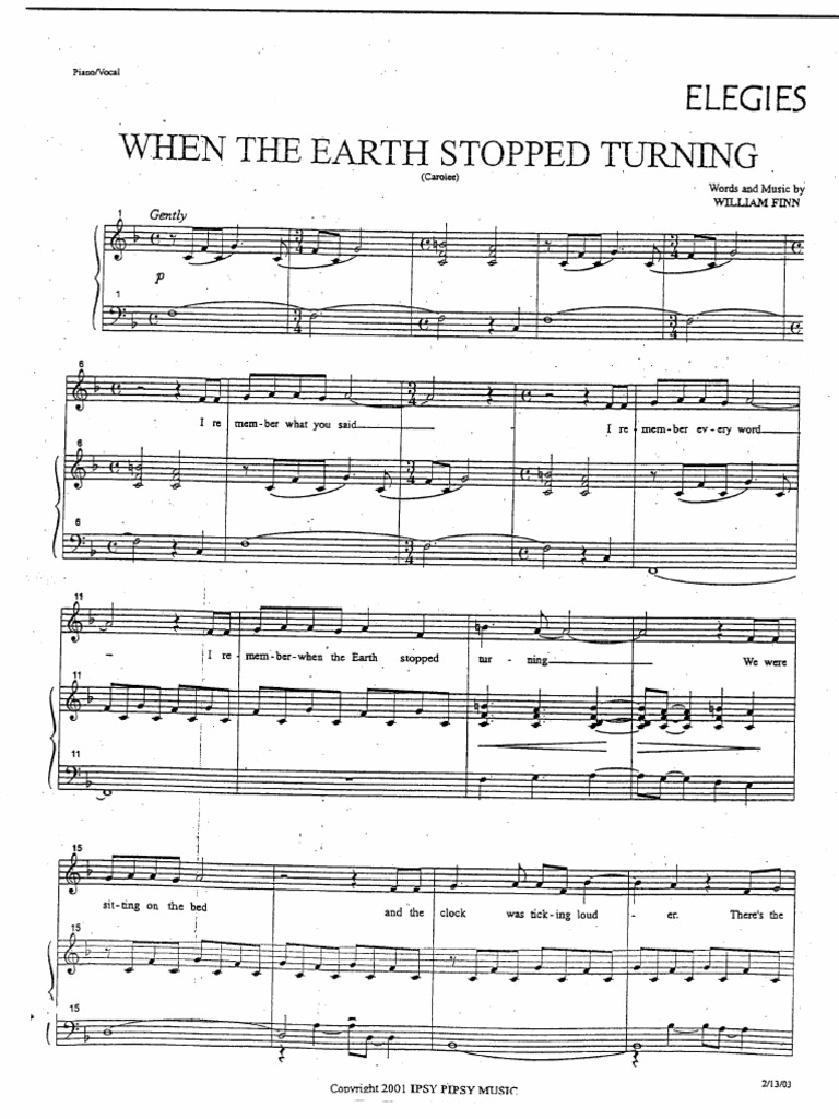 When The Earth Stopped Turning | PDF