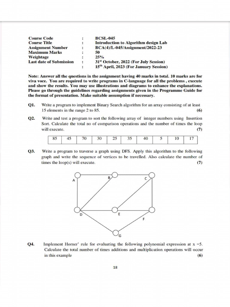 algorithm design lab | PDF