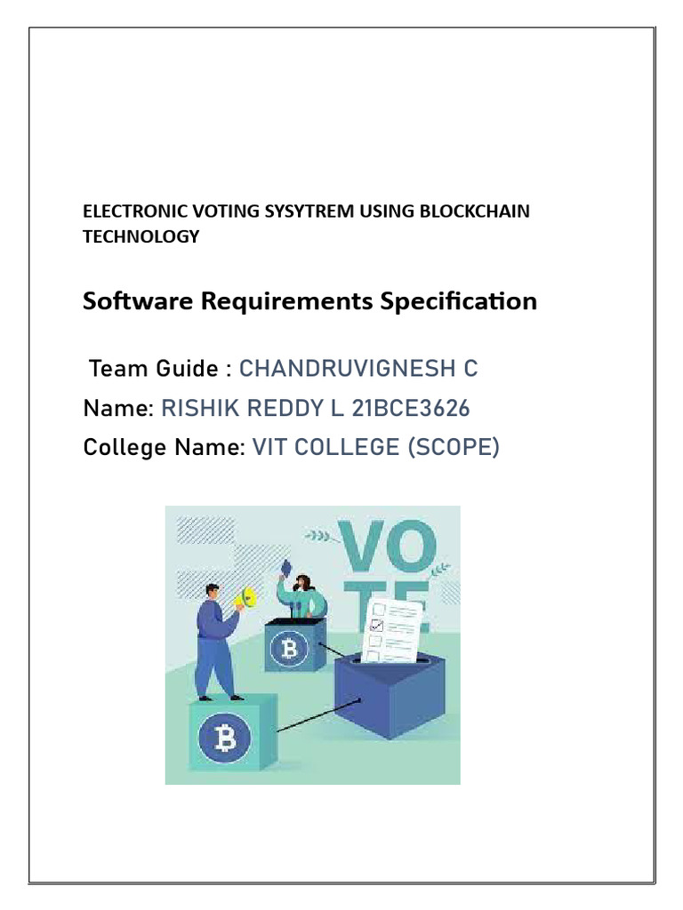 Electronic Voting Sysytrem Using Blockchain Technology | PDF | Voting