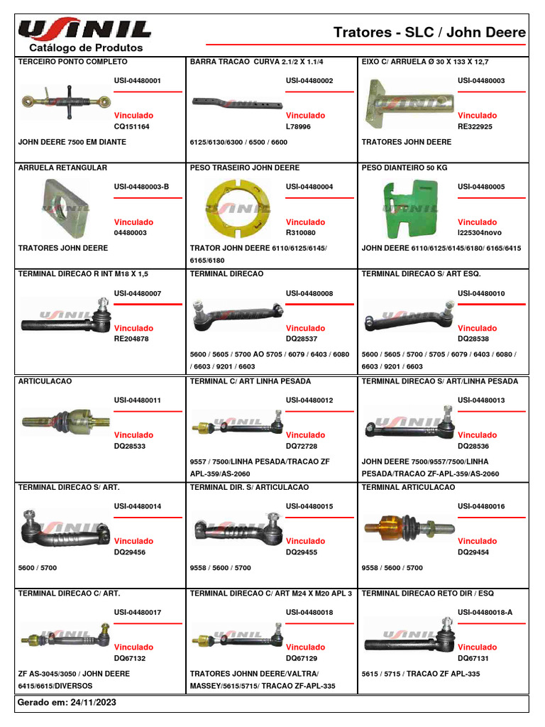 Tratores SLC - John Deere | PDF | Empresas dos Estados Unidos | Veículos