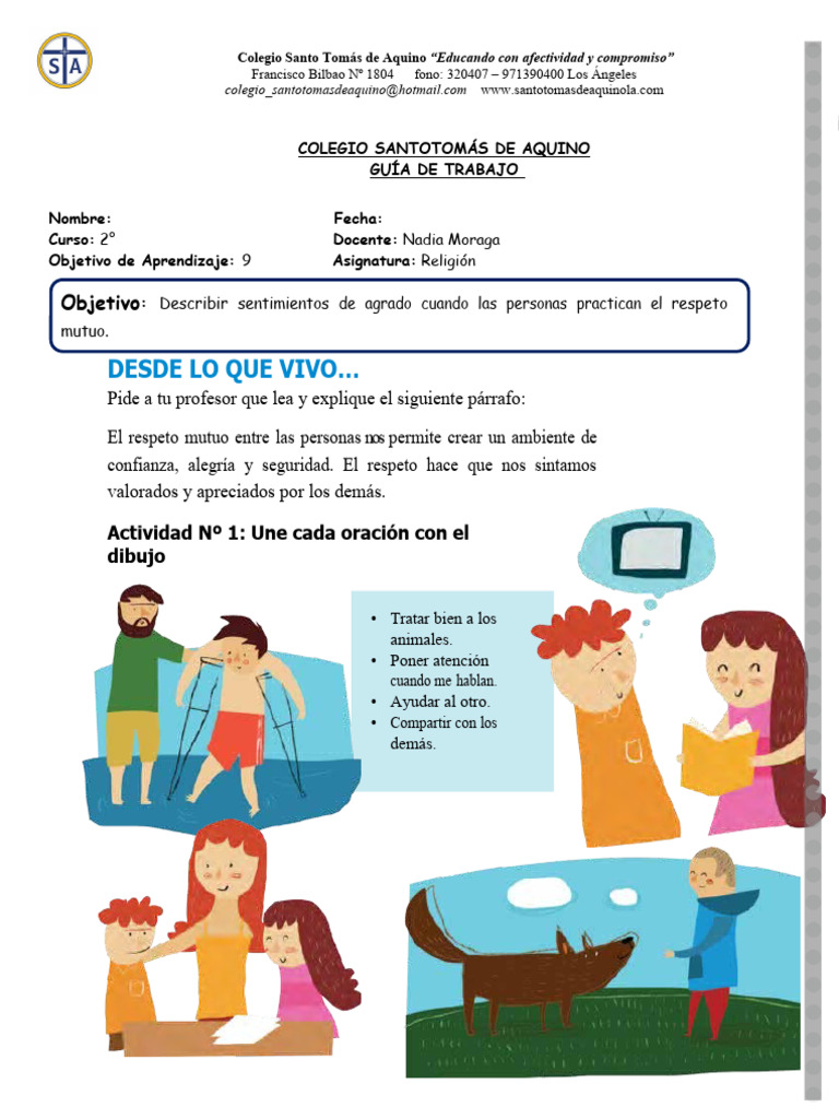 El Respeto Mutuo Guia 1 | PDF | Maestros | Modificación de comportamiento