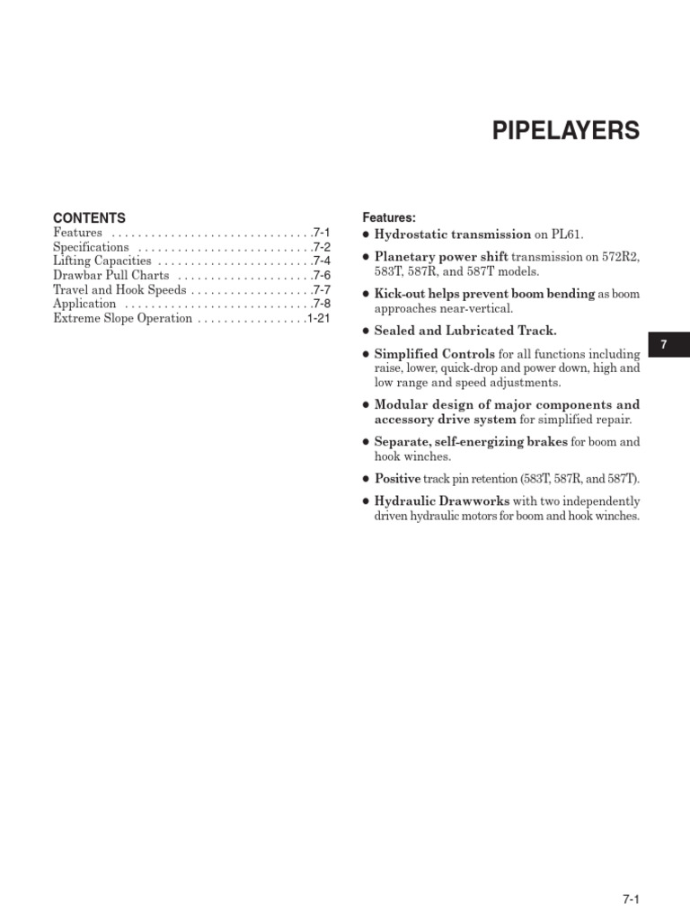 Pipelayers-Section 7 | PDF | Pipe (Fluid Conveyance) | Length