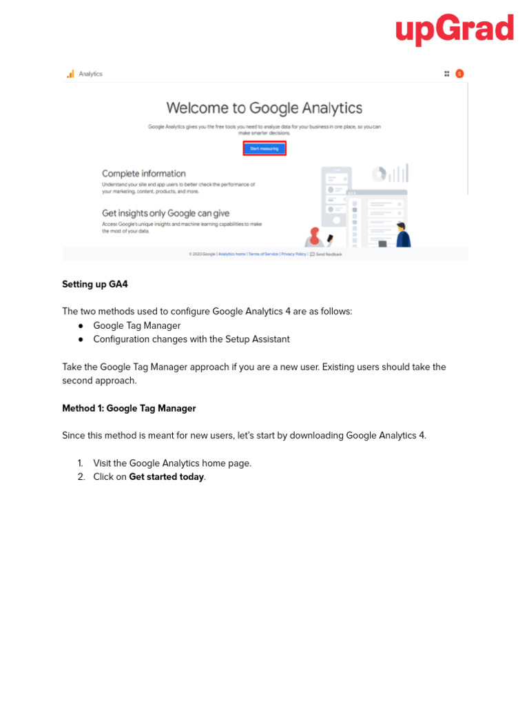 Setting Up GA4 | PDF | Websites | World Wide Web